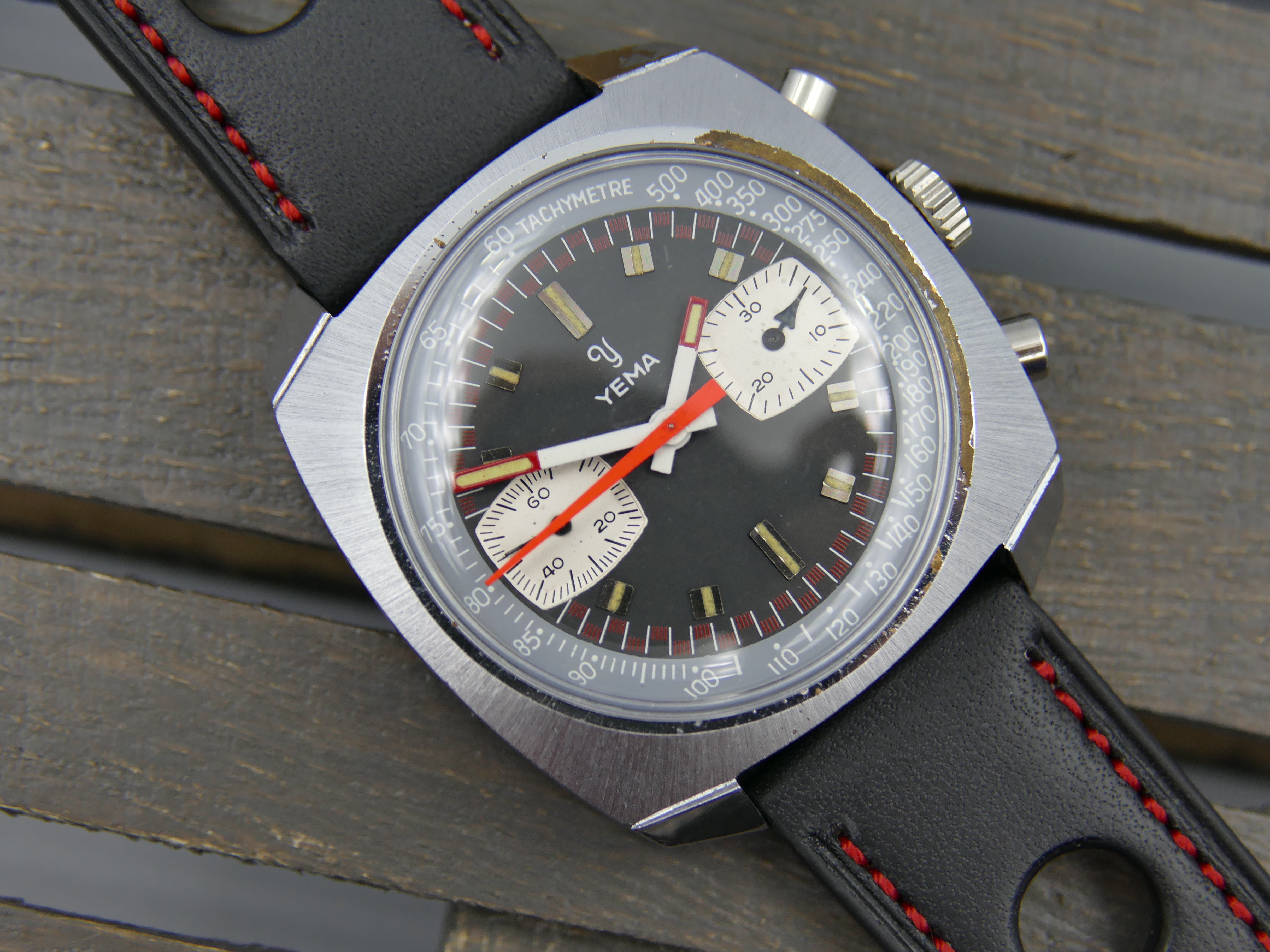 70's vintage watch mens Yema chronograph valjoux 7733 38mm – WRIST TREASURE